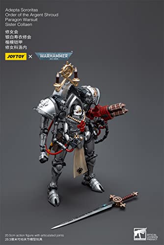 HiPlay JoyToy Warhammer 40K Adepta Sororitas Order of The Argent Shroud Paragon Warsuit Sister Collaen 1:18 Scale Collectible Action Figure