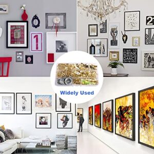 310 Pcs Picture Hanging Kit, Heavy Duty Picture Hangers for Drywall, Picture Hanging Hooks, Picture Hooks for Hanging Hardware Mirror, Pictures Frame Hanger With Nails Hanging Wire Sawtooth etc VOPTON