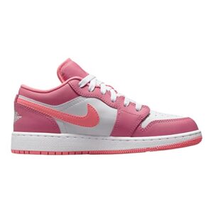 Jordan Nike 1 Low Grade School Desert Berry/Coral Chalk-White 553560-616 5Y