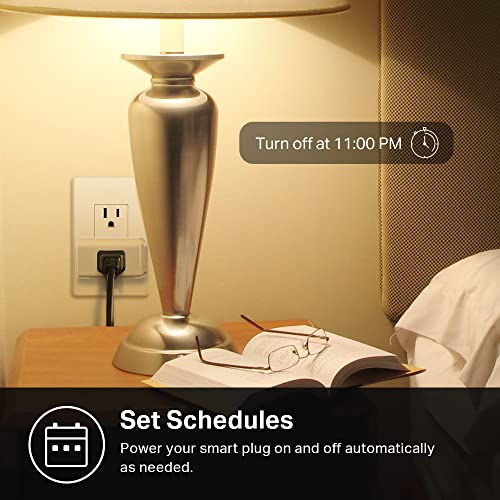 Kasa Matter Smart Plug w/ Energy Monitoring, Compact Design, 15A/1800W Max, Super Easy Setup, Works with Apple Home, Alexa & Google Home, UL Certified, 2.4G Wi-Fi Only, White, KP125M (2-Pack)