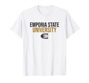 emporia state university esu hornets stacked t-shirt