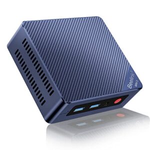 beelink mini pc,12th intel alder lake-n100 up to 3.4 ghz, 16gb ddr4/500gb pcie m.2 ssd, mini desktop computer support 4k@60hz dual hdmi, usb3.2, wifi 6 bt 5.2, gigabit ethernet