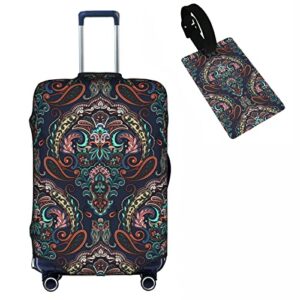 nmbvcxz pa-isley luggage cover suitcase cover washable travel luggage protector suitcase covers m(23-26 inch luggage)