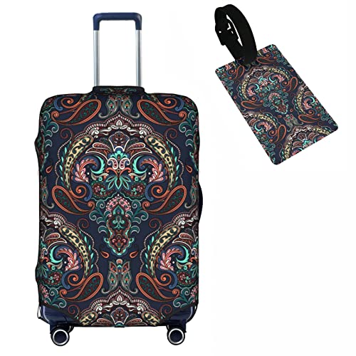 Nmbvcxz Pa-isley Luggage Cover Suitcase Cover Washable Travel Luggage Protector Suitcase Covers M(23-26 inch luggage)