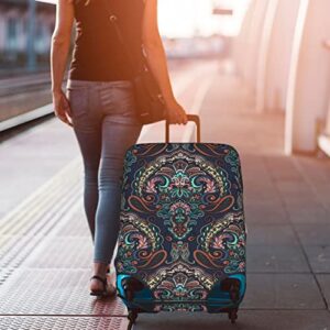 Nmbvcxz Pa-isley Luggage Cover Suitcase Cover Washable Travel Luggage Protector Suitcase Covers M(23-26 inch luggage)