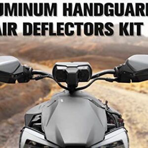 A & UTV PRO Sport Windshield & Aluminum Plastic Handguards Kit for Can-Am Ryker All Model, Adjustable Vented Windscreen, Hand Guard Protector, Replace OEM # 219401023, 219400771, 219400998, 219400894