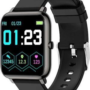 Smart Watch for Men Women 1.4 Full Touch Screen Fitness Tracker Watch with Heart Rate Blood Pressure Sleep Monitor IP68 Waterproof Smartwatch for Android iOS Phones Sports Watch with Step Counter