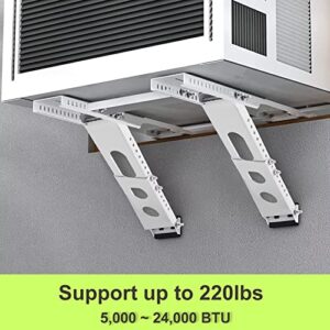 CAT SO RICH Air Conditioner Bracket for Window, No Drilling Window AC Bracket, Support up to 220lbs