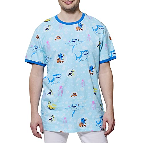 Loungefly Apparel: Pixar Finding Nemo 20th Anniversary Bubbles Unisex Tee - Size Large