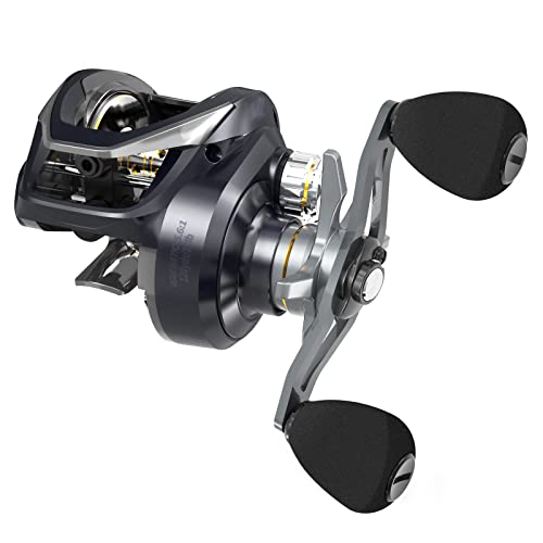 Tempo Resolute Baitcaster Reels - Ultralight Fishing Reels 6.7oz, Super Smooth 9+1 BB with 20 LBs Carbon Fiber Drag Baitcasting Reel Perfect for Trout Catfish Blackfish Grass Carp