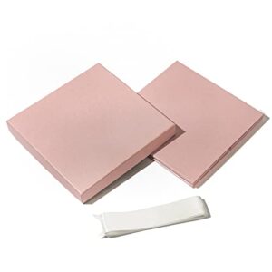 RUSPEPA Medium Birthday Gift Box with Lids, Ribbon and Tissue Paper, Collapsible Gift Box - 1 Pcs, 10x10x10 Inches, Pink