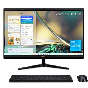 Acer Aspire C24-1700-UA91 AIO Desktop | 23.8" Full HD IPS Display | 12th Gen Intel Core i3-1215U & Canon TR8620a All-in-One Printer Home Office | Copier |Scanner| Fax |Auto Document Feeder