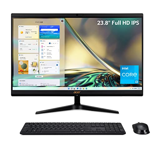 Acer Aspire C24-1700-UA91 AIO Desktop | 23.8" Full HD IPS Display | 12th Gen Intel Core i3-1215U & Canon TR8620a All-in-One Printer Home Office | Copier |Scanner| Fax |Auto Document Feeder