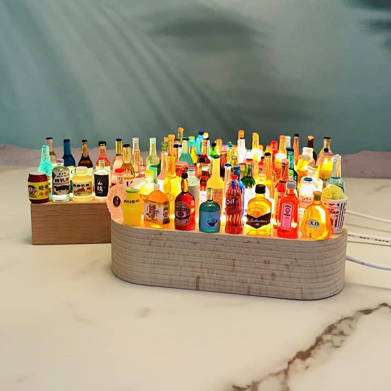 100PCS Dollhouse Miniature Drink Bottle Miniature Bottles Wine Bottles Mini House Decoration