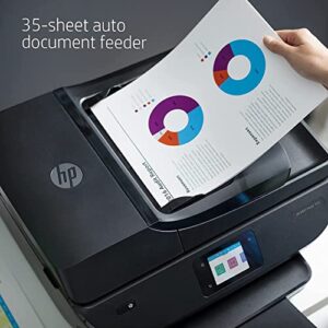 HP Envy Wireless All-in-One Color Photo Inkjet Printer - Black -Print Copy Scan Fax - 15 ppm, 4800 x 1200 dpi, 35-Page ADF, 2.65" Touchscreen Display, Auto 2-Sided Printing, WiFi, Ethernet