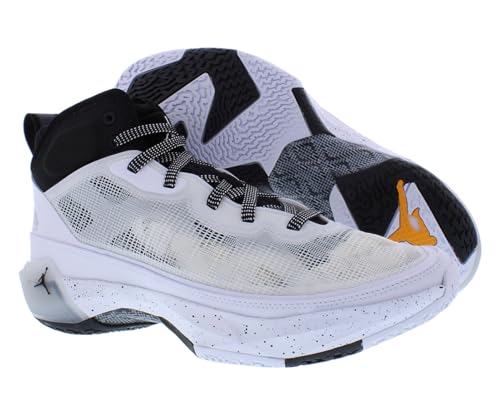 Nike Men's Air Jordan XXXVII Basketball Shoe (White/Citrus/Black, us_Footwear_Size_System, Adult, Men, Numeric, Medium, Numeric_9)