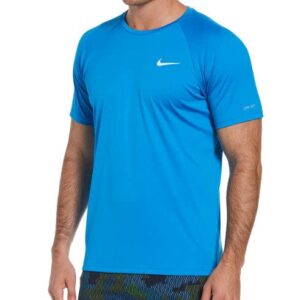 Nike Womens Standard Short Sleeve Hydrogu, Photo Blue, X-Large