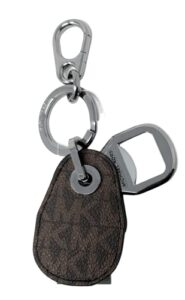 michael kors harrison bottle opener kayfob boxed (brown/black)