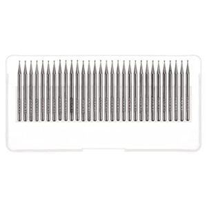 harfington 30pcs diamond grinding burrs carving bits 1mm ball shape head mounted point 1/8 shank for rotary tool