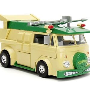 Jada Turtles Party Wagon 1:24 Die-Cast Car Play or Gift and for a Collection for Both Kids and Adults