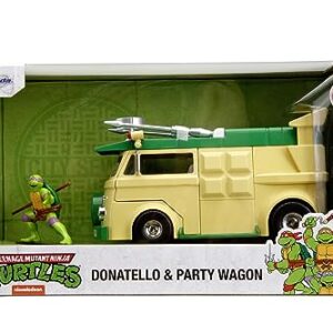 Jada Turtles Party Wagon 1:24 Die-Cast Car Play or Gift and for a Collection for Both Kids and Adults