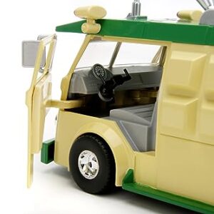 Jada Turtles Party Wagon 1:24 Die-Cast Car Play or Gift and for a Collection for Both Kids and Adults