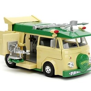 Jada Turtles Party Wagon 1:24 Die-Cast Car Play or Gift and for a Collection for Both Kids and Adults