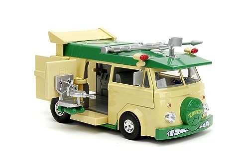 Jada Turtles Party Wagon 1:24 Die-Cast Car Play or Gift and for a Collection for Both Kids and Adults