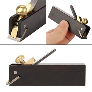 Mini Hand Planer for Woodworking, 3.0inch Wood Planer Hand Tool Flat Bottom Trimming Plane for Wood Planing Surface Smoothing, with 1 Planer Blade and 1 Metal Fixer