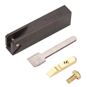 Mini Hand Planer for Woodworking, 3.0inch Wood Planer Hand Tool Flat Bottom Trimming Plane for Wood Planing Surface Smoothing, with 1 Planer Blade and 1 Metal Fixer