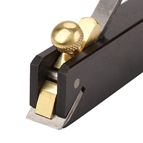 Mini Hand Planer for Woodworking, 3.0inch Wood Planer Hand Tool Flat Bottom Trimming Plane for Wood Planing Surface Smoothing, with 1 Planer Blade and 1 Metal Fixer