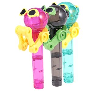 jojofuny 3pcs lollipop robot stocking stuffer wand toy childrens gifts lollipop holder toy novelty lollipop holder kids lollipop toy robot lollipop toy cartoon robot lollipop holder storage