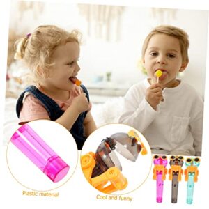 jojofuny 3pcs Lollipop Robot Stocking Stuffer Wand Toy Childrens Gifts Lollipop Holder Toy Novelty Lollipop Holder Kids Lollipop Toy Robot Lollipop Toy Cartoon Robot Lollipop Holder Storage