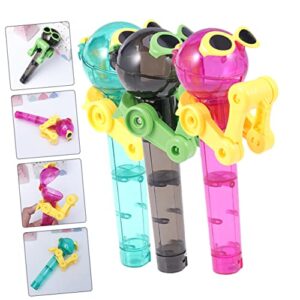 jojofuny 3pcs Lollipop Robot Stocking Stuffer Wand Toy Childrens Gifts Lollipop Holder Toy Novelty Lollipop Holder Kids Lollipop Toy Robot Lollipop Toy Cartoon Robot Lollipop Holder Storage