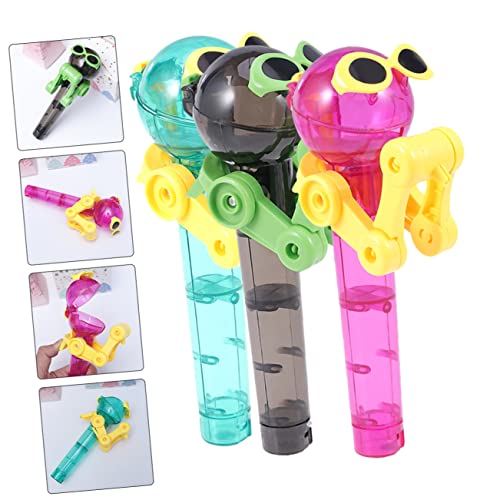 jojofuny 3pcs Lollipop Robot Stocking Stuffer Wand Toy Childrens Gifts Lollipop Holder Toy Novelty Lollipop Holder Kids Lollipop Toy Robot Lollipop Toy Cartoon Robot Lollipop Holder Storage