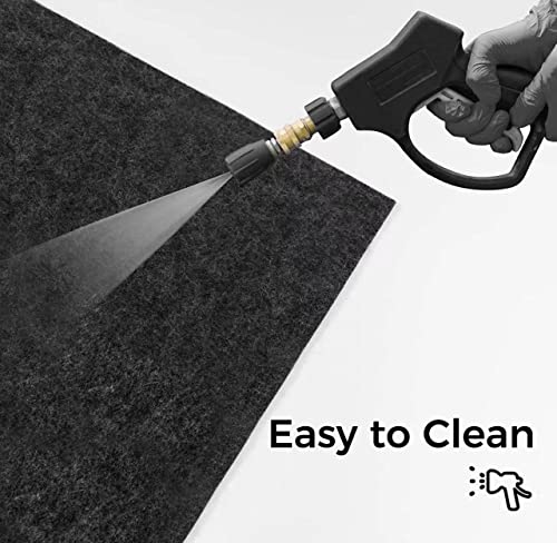 Large 61*39Inch - Oil Absorbent Garage Floor Mat and Mechanic Pad - Protects Floor from Spills, Drips, Splashes and Stains | Washable, Cut to Size, Non Slip and Waterproof Backing Layer