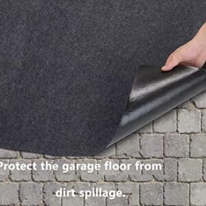 Large 61*39Inch - Oil Absorbent Garage Floor Mat and Mechanic Pad - Protects Floor from Spills, Drips, Splashes and Stains | Washable, Cut to Size, Non Slip and Waterproof Backing Layer