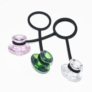 replacement accessory part,universal cover with silicone case,green/pink/clear (3 pcs）