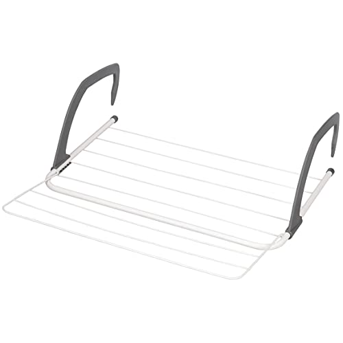 Over The Door Drying Rack, Foldable, Made of 100% Durable Metal and Plastic, Home Storage and Organization - Measures 20" Long x 20" Wide x 6 1/2" Deep