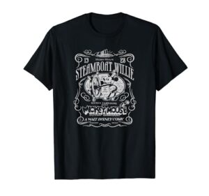 disney 100 mickey & friends 1928 steamboat willie nouveau t-shirt