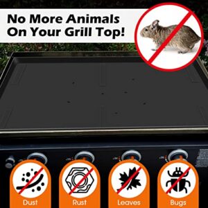 36" Griddle Mat Silicone for Blackstone, Magnetic Protective Top Covers for Blackstone Protector Outdoor-Orange