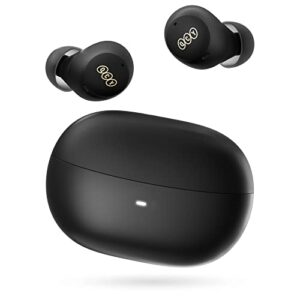 qcy ht07 multi-mode active noise cancelling wireless earbuds, ai-enhanced calls bluetooth headphones with 6 mics, anti-wind noise, transparency, app for custom eq, 32h playtime, bluetooth 5.2