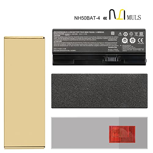 NH50BAT-4 41Wh Laptop Battery for PROSTAR Clevo NH50ED HASEE G7-CT7NA GIGABYTE Gigabyte A5 X1 SHINELON T3 PRO MEDION MD64300 SYSTEMAX System76 Gazelle Sager G58R MIFCOM EG5 i7-GTX 1660 Ti 14.6V