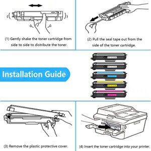 LeciRoba Compatible for Brother HL-L3270CDW Toner Cartridges High Yield TN227 TN-227 Replacement for Brother HL-L3290CDW HL-L3210CW HL-L3230CDW MFC-L3770CDW Printer (2Black/Cyan/Yellow/Magenta, 5 PK)