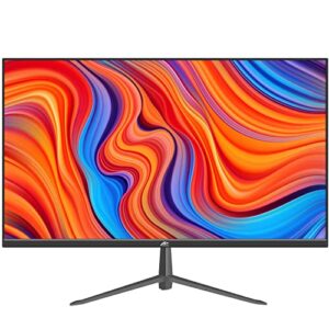 kenowa computer monitor 24 inch ips full hd 1080p monitor 75hz 100% srgb pc monitor hdmi vga port vesa 75 * 75mm desktop monitor, for computer/laptop/ps4/5/switch/xbox black