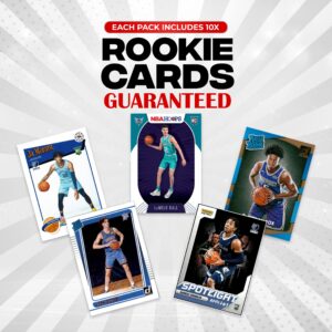 Deluxe NBA Basketball Cards 2023 Mystery Box | 100x Official NBA Cards | 10x Hall of Famers | 10x Rookies | 1x Lebron or Jordan | 4X Autograph or Relic Cards Guaranteed | Kobe Bryant Cards