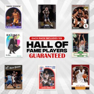 Deluxe NBA Basketball Cards 2023 Mystery Box | 100x Official NBA Cards | 10x Hall of Famers | 10x Rookies | 1x Lebron or Jordan | 4X Autograph or Relic Cards Guaranteed | Kobe Bryant Cards