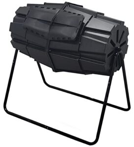 tumbler composter 50 gallon dual chamber