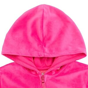 Barbie Toddler Girls Velour Zip Up Hoodie Pants Outfit Set Pink 5T