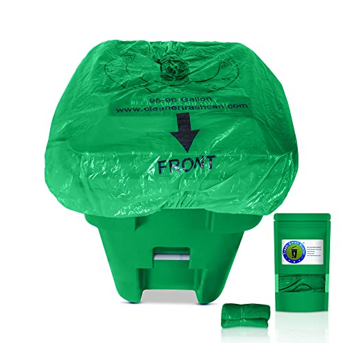 Trash Smell Buster, Trash Can Cover, Odor Eliminating Bag with Elastic Rubber Band, Eliminates Odor from Trash, Durable, Effective, Chemicals Free, 32 Gallon, 1 Cover